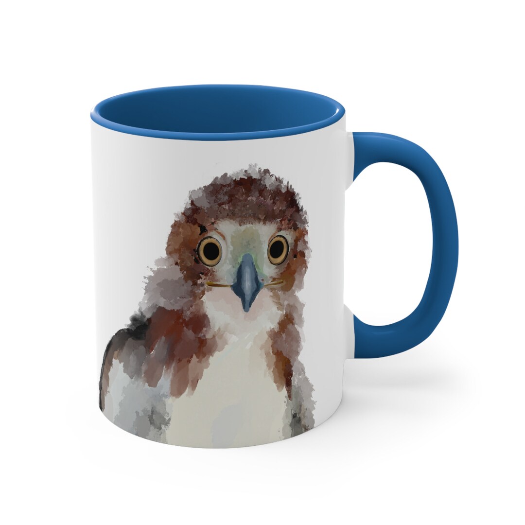 Red Tailed Hawk Accent Coffee Mug, 11oz - Etsy