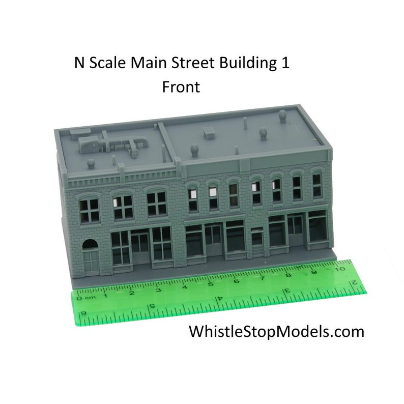 N Scale 1/160 Main Street Building | Whistle Stop Models - Etsy