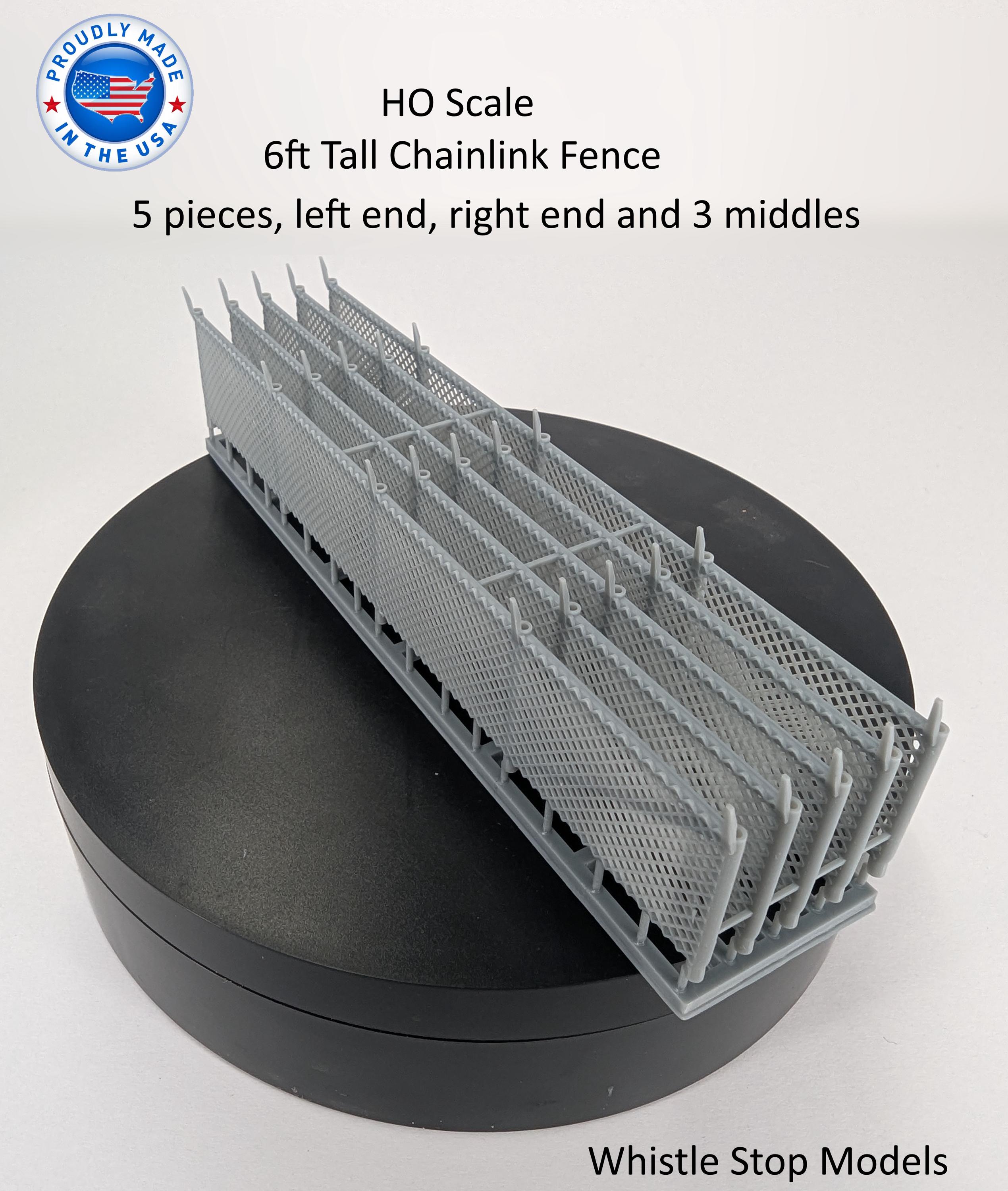 HO Scale 6 Ft Tall Chain Link Fence 5 Inches Set of 5 - Etsy