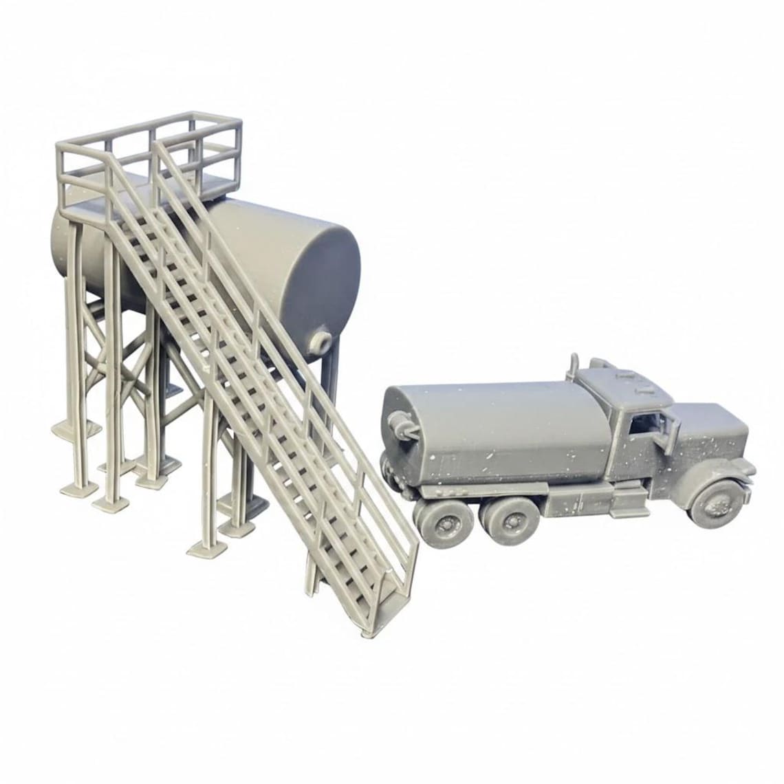 N Scale 1/160 (1) Water or Fuel Tank and (1) Truck | Whistle Stop ...