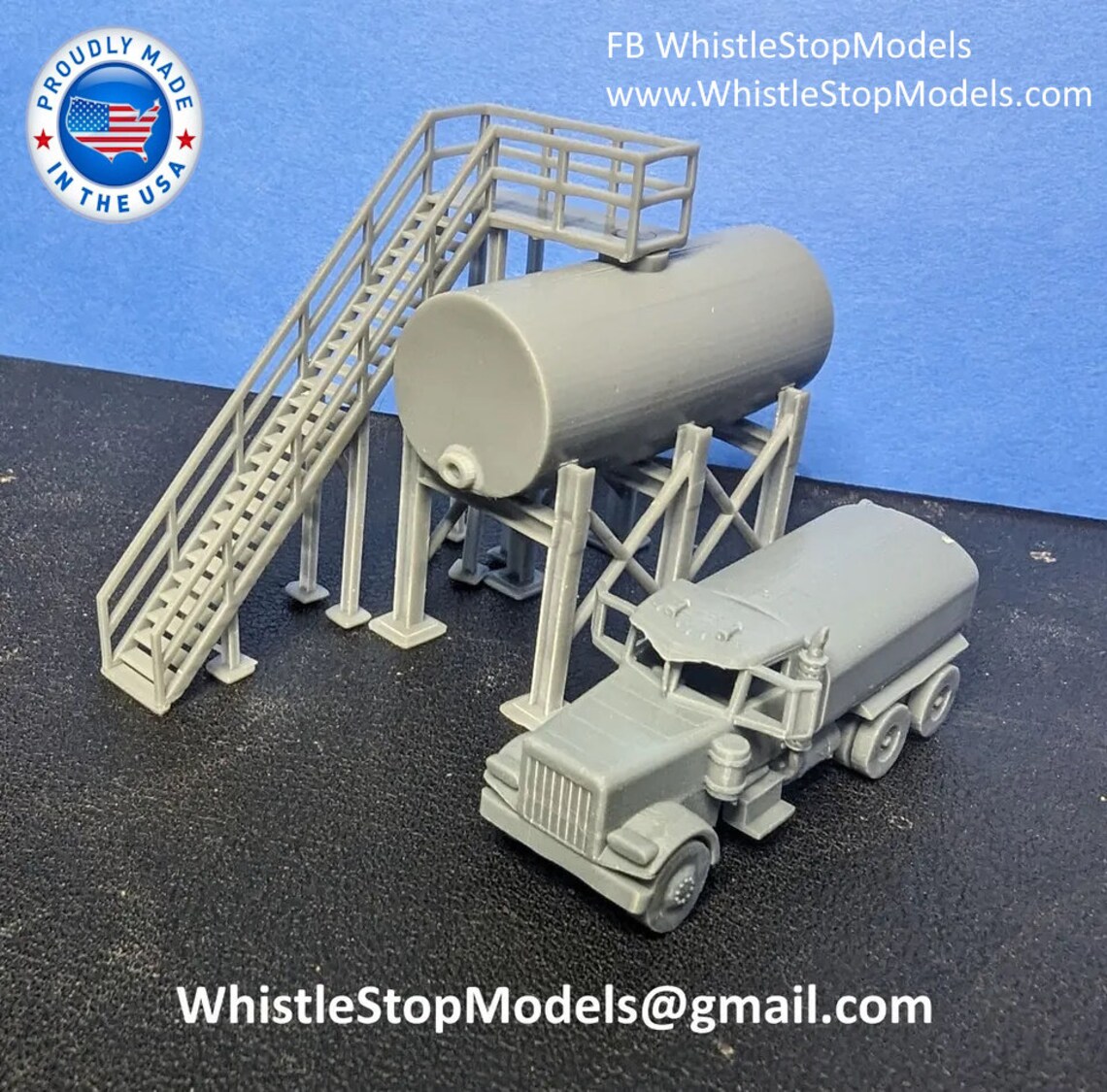 N Scale Water or Fuel Tank and Truck - Etsy