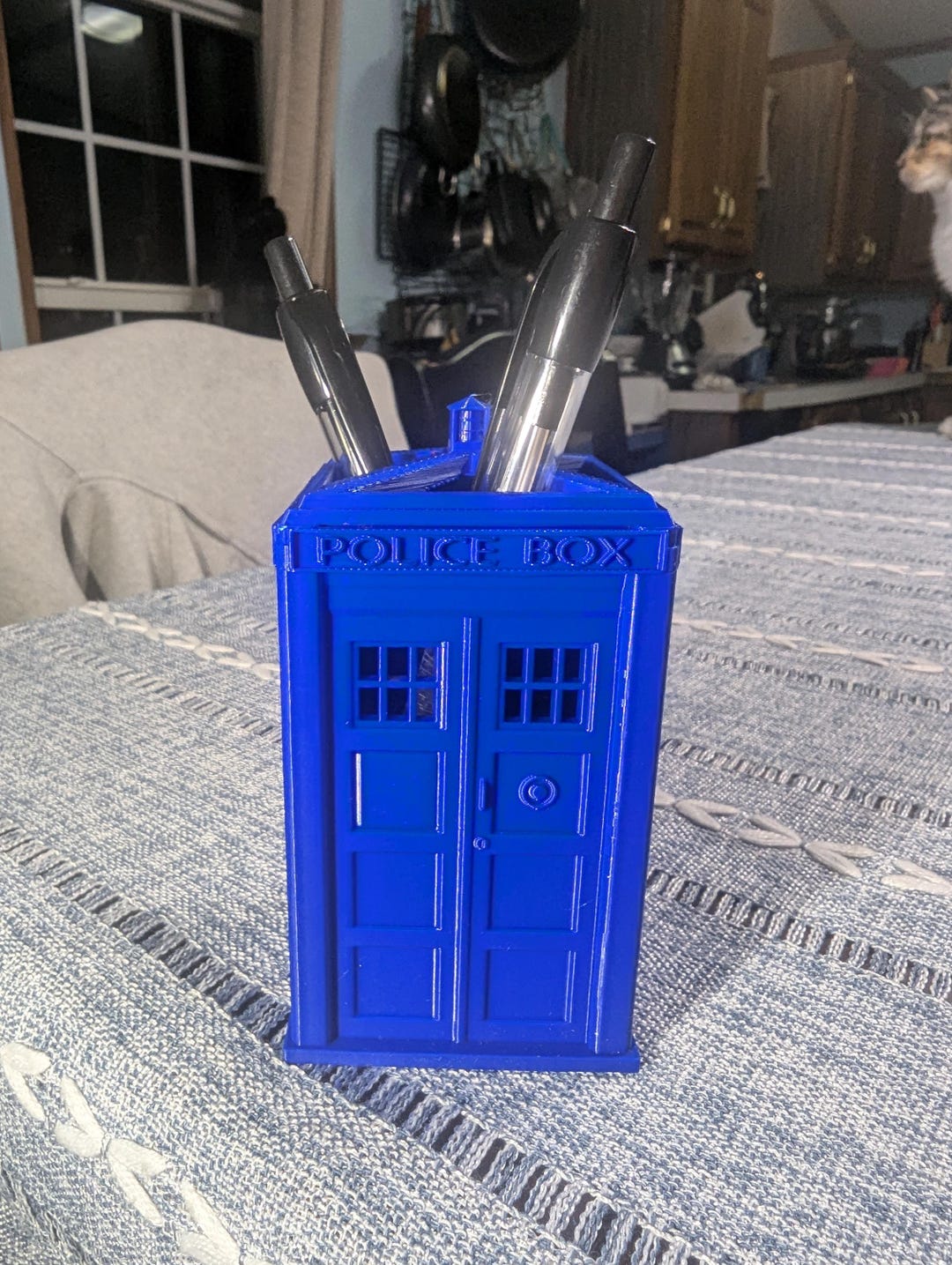 DR Who Tardis Pen Holder for Desk. Office Gift - Etsy