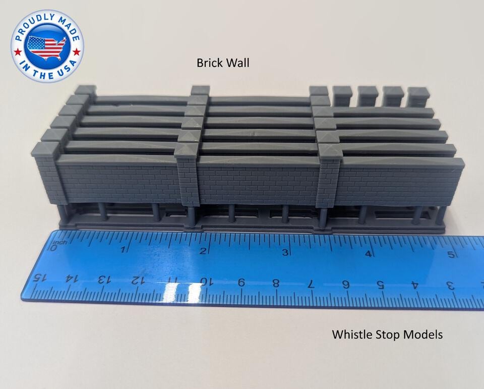 HO Scale Brick Wall Fence - Etsy