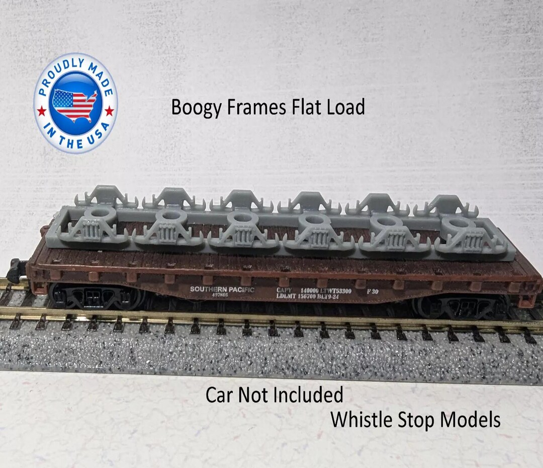 Z Scale Train Boogy Frame Sets Flat Car Load - Etsy