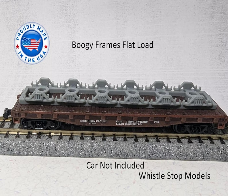 Z Scale Train Boogy Frame Sets Flat Car Load - Etsy