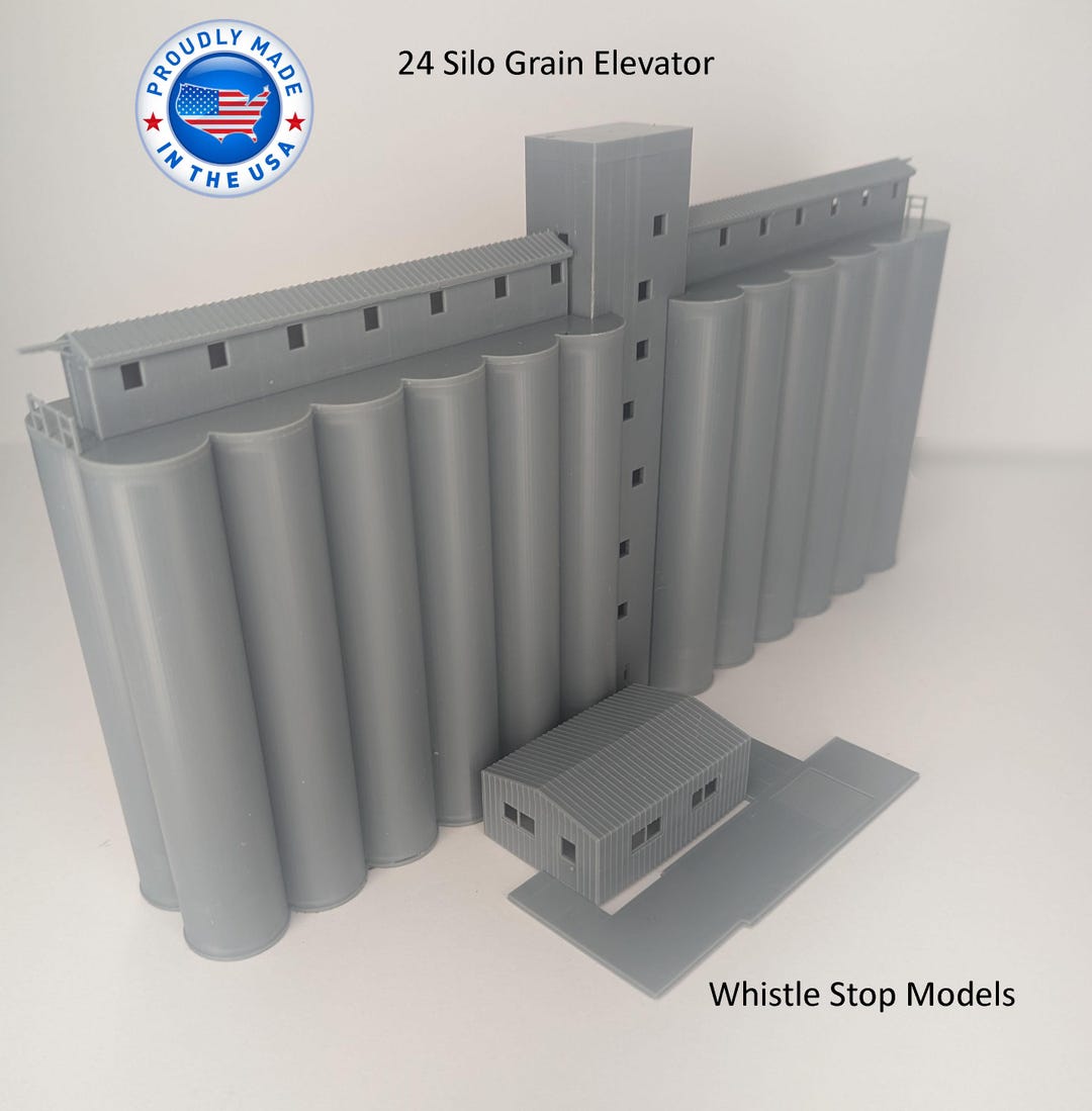 N-scale Large Grain Elevator - Etsy