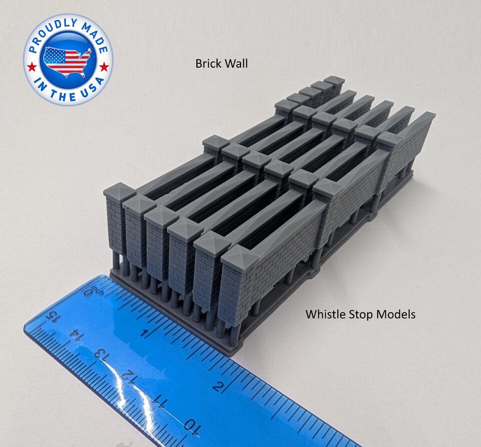 HO Scale Brick Wall Fence - Etsy