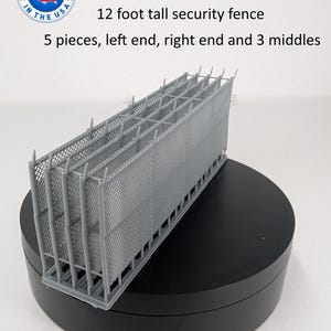 HO Scale 12 Ft Tall Security Fence HO2002 - Etsy