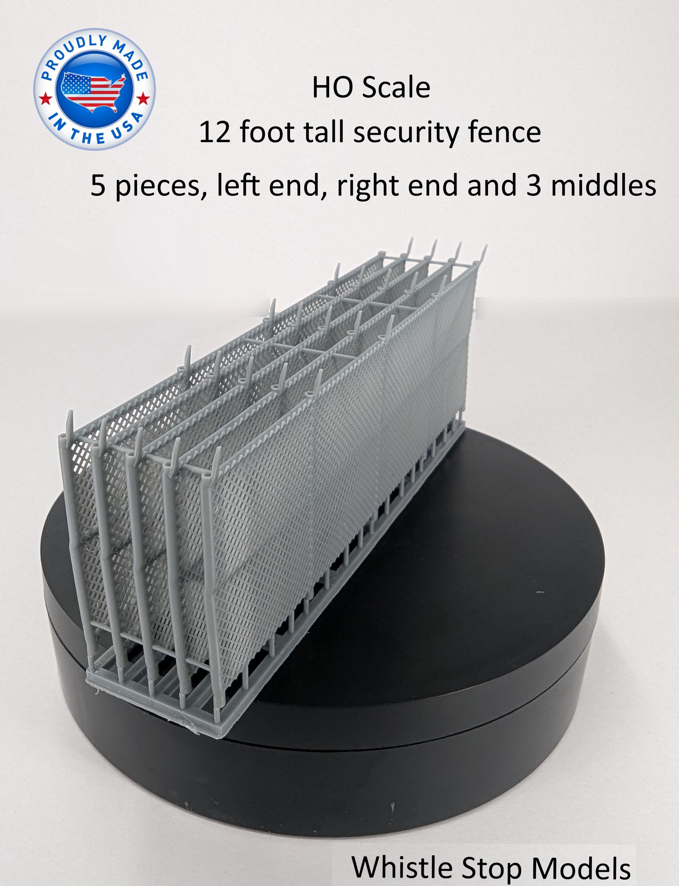 HO Scale 12 Ft Tall Security Fence HO2002 - Etsy
