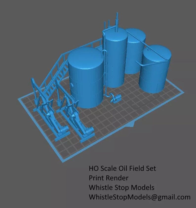 HO Scale Oil Field Scene - Etsy
