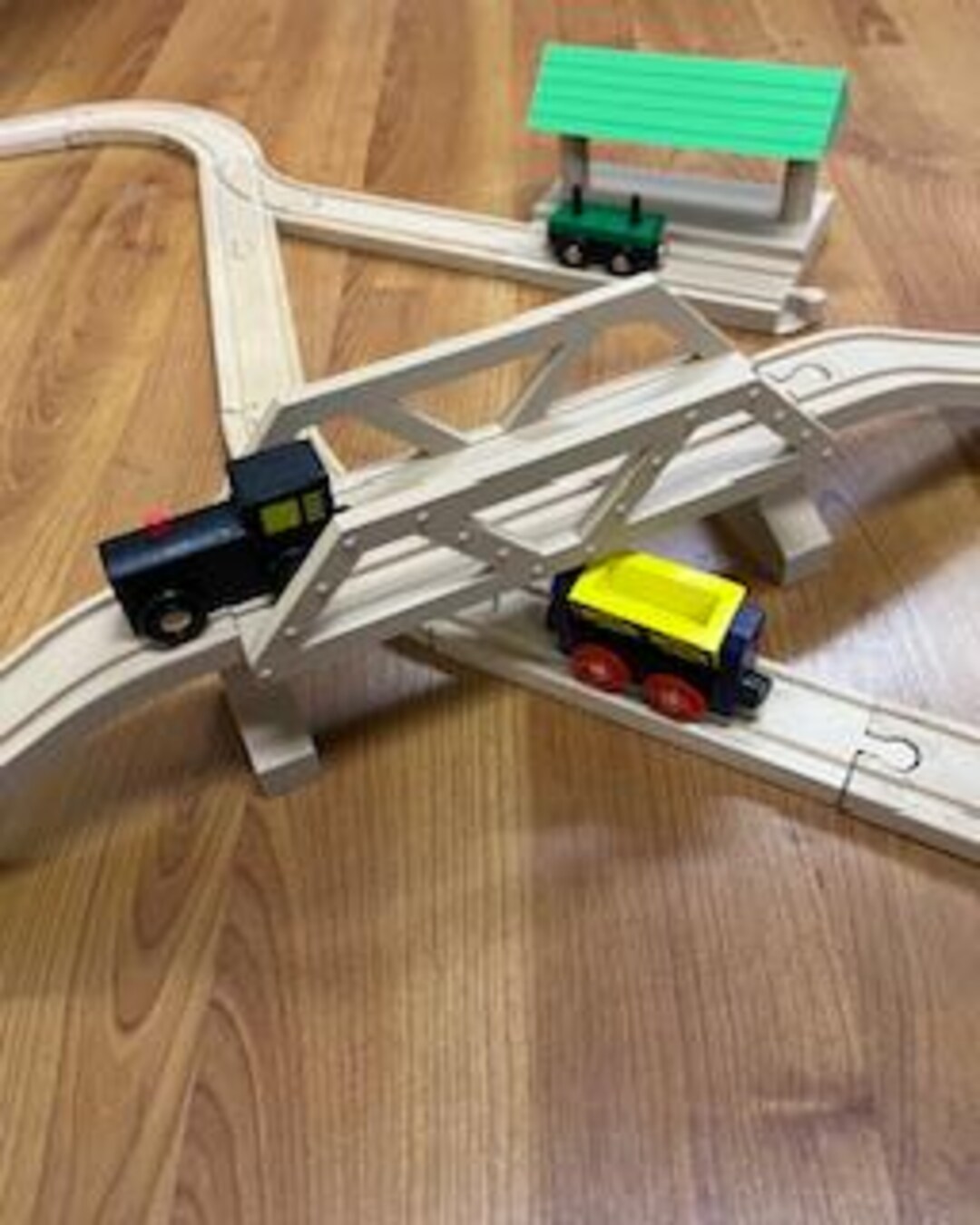 Train Bridge Track 3pc Set - Compatible With Brio Train Sets - Etsy