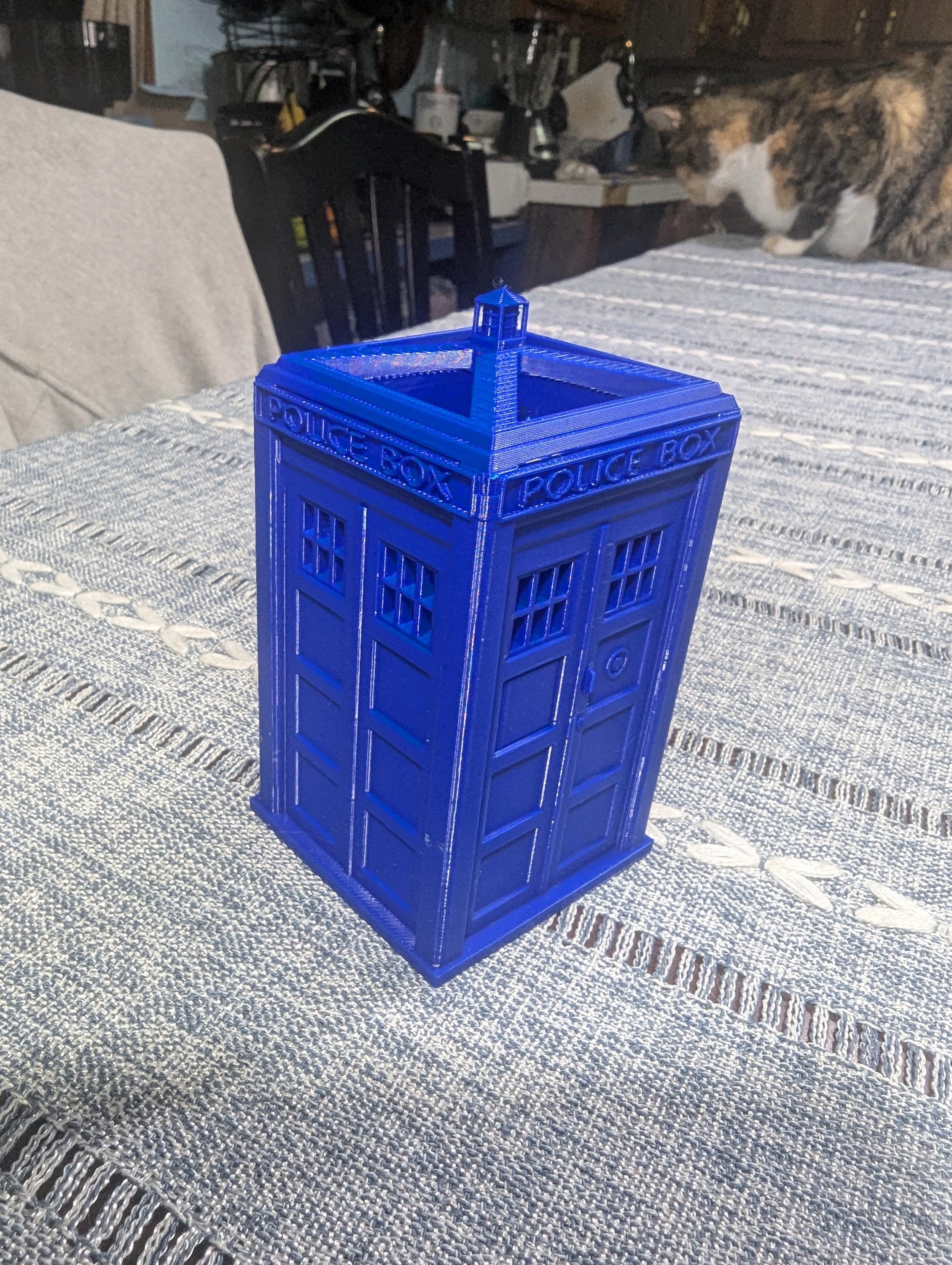 DR Who Tardis Pen Holder for Desk. Office Gift - Etsy