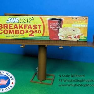 N Scale Modern Billboard - Etsy