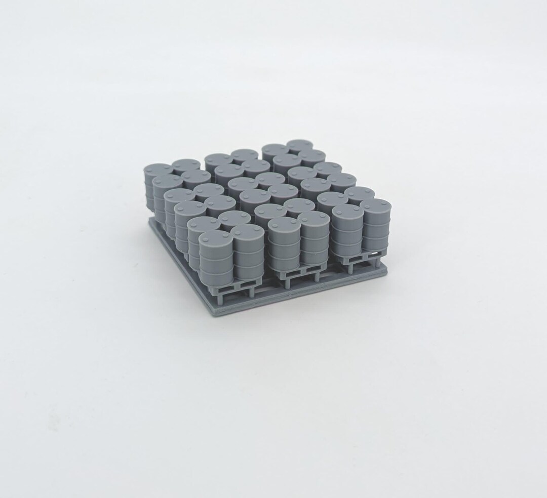 HO Scale Pallets With 55 Gallon Drums - Etsy