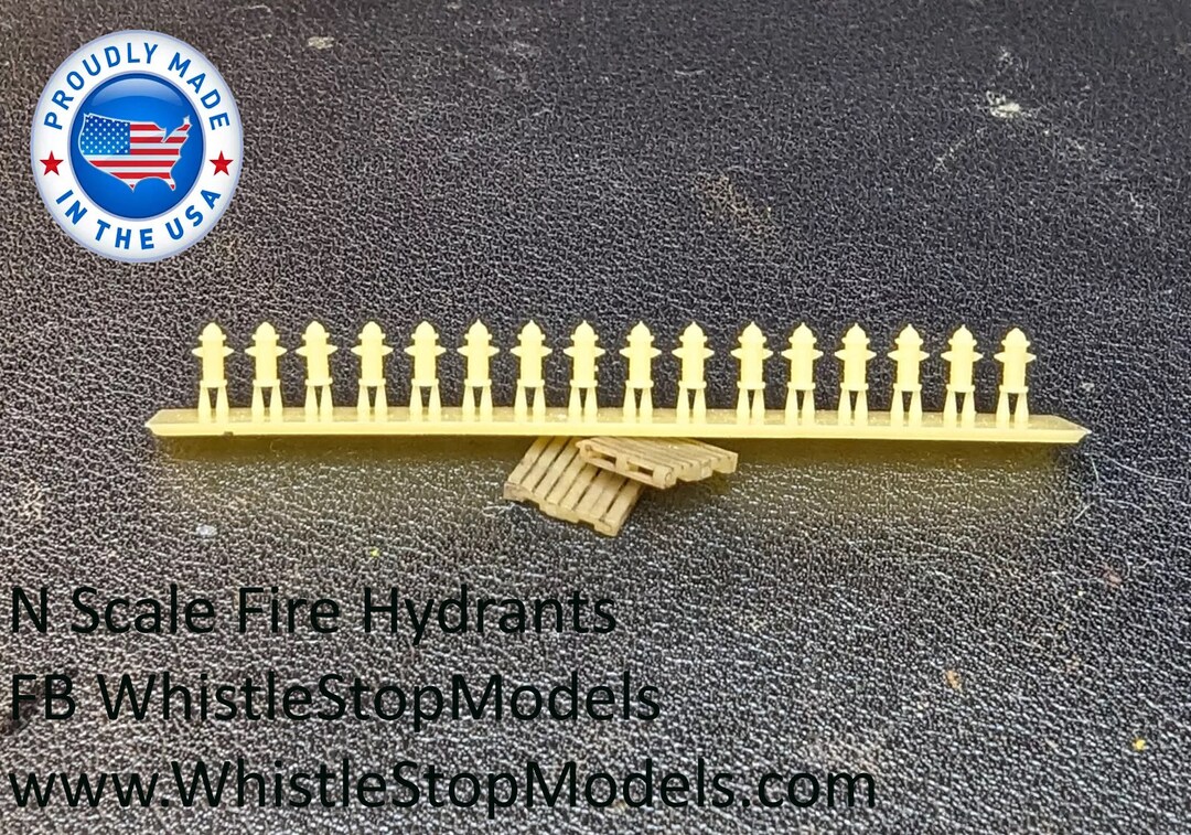 N Scale Fire Hydrants (16) - Etsy