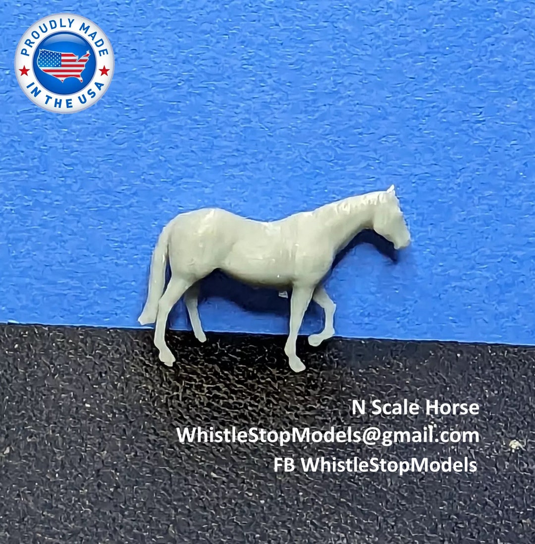 N Scale Set of 8 Horses - Etsy