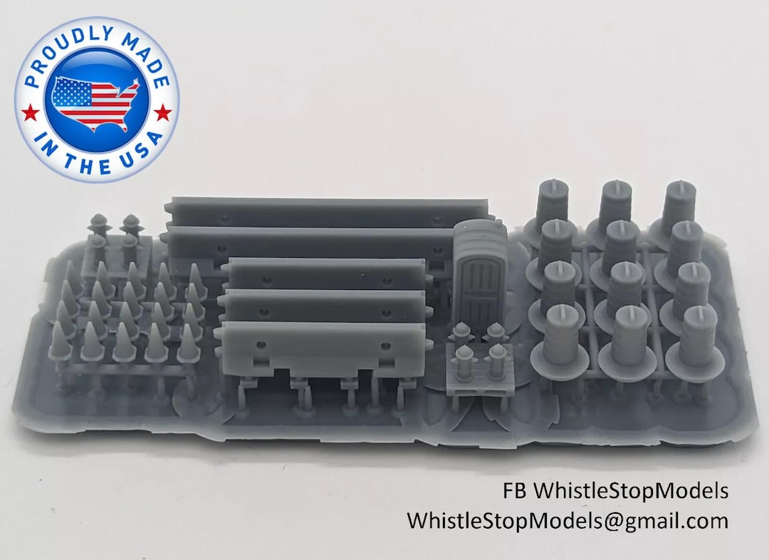 HO Scale Road Construction Set - Etsy