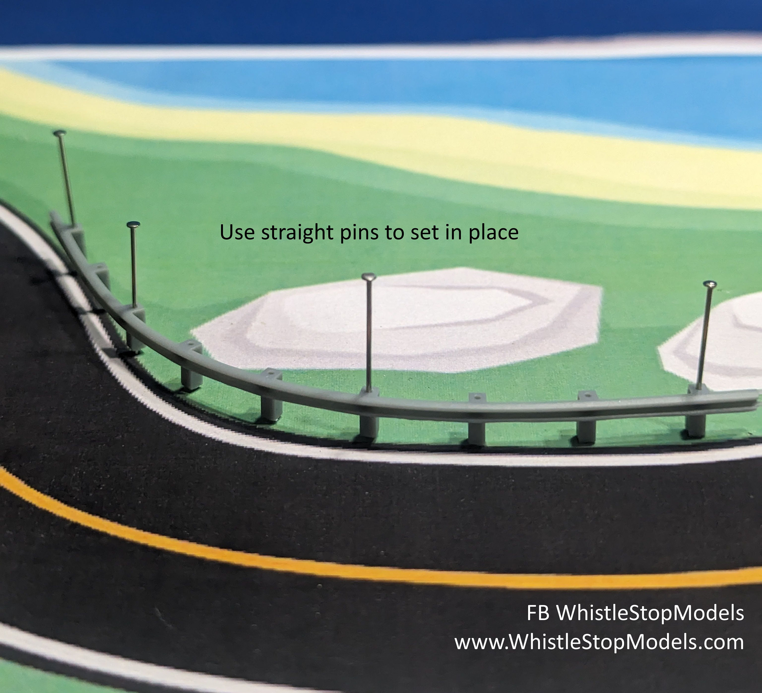 Ho-scale Road Guardrail Easy Set - Etsy