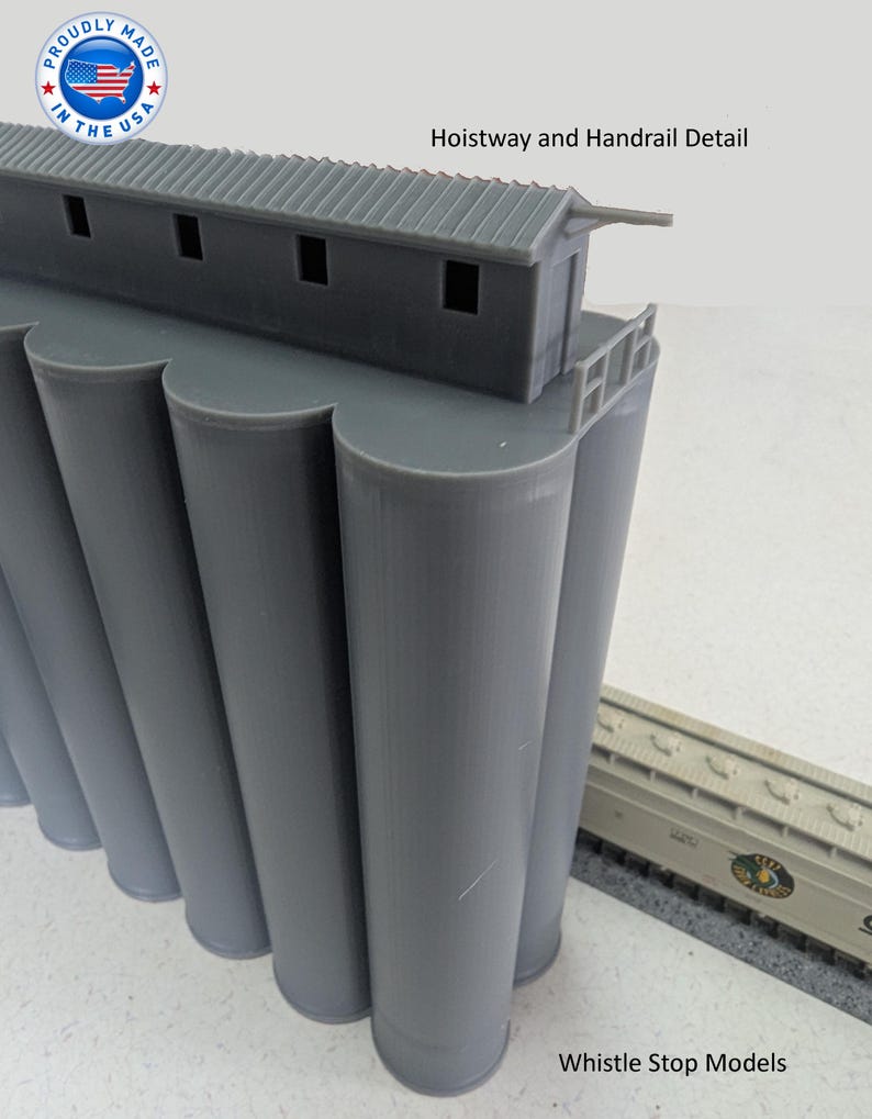 N-scale Large Grain Elevator - Etsy