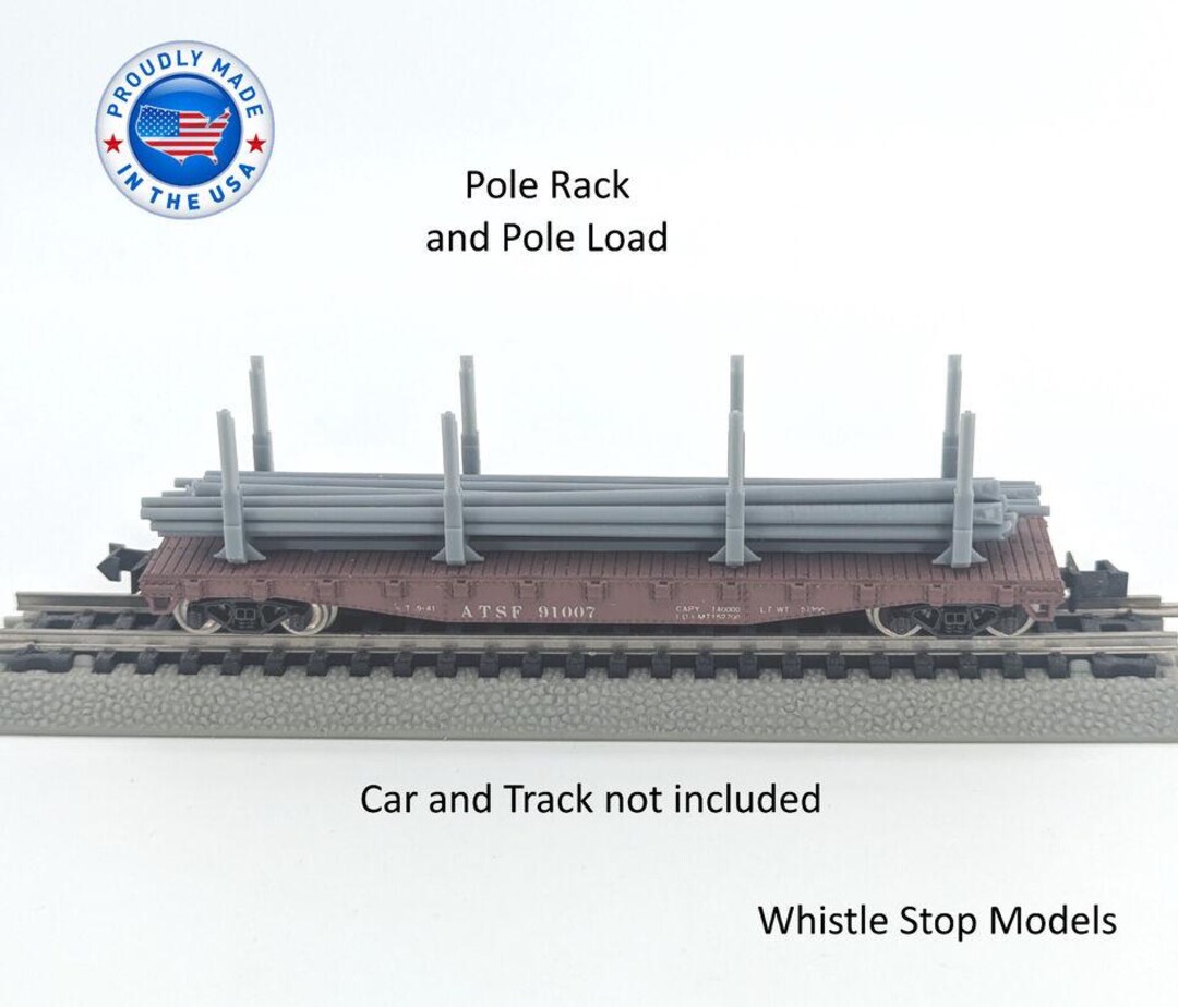 N Scale Rack and Poles Car Load - Etsy