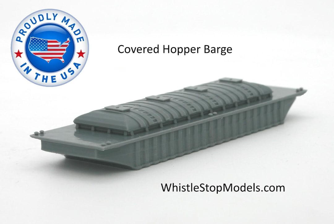 N Scale Covered Hopper Barge - Etsy