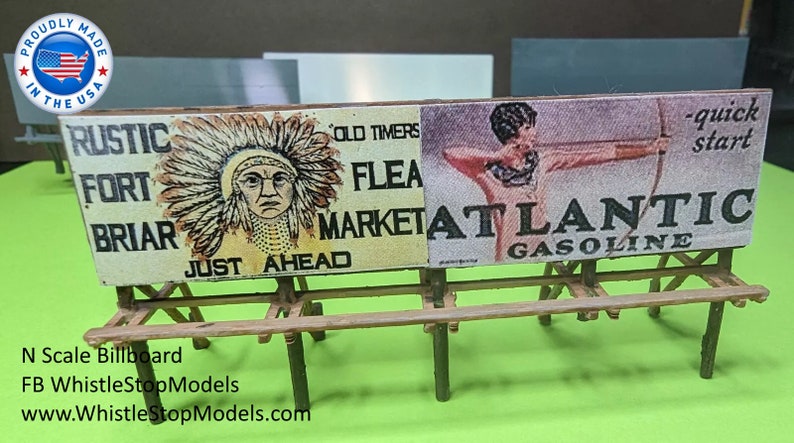 Z-scale Old Wooden Billboard Model - Etsy