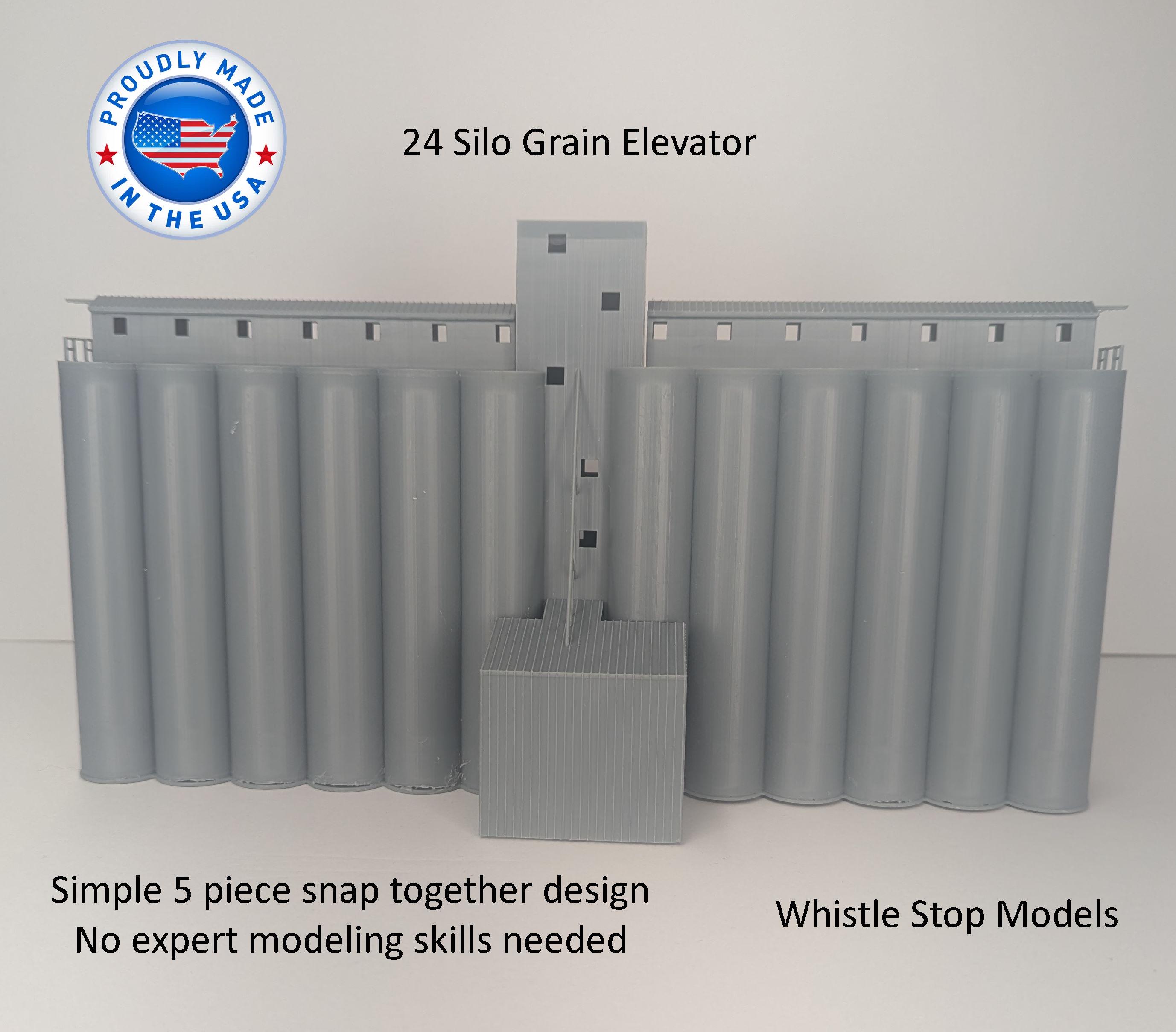 N-scale Large Grain Elevator - Etsy