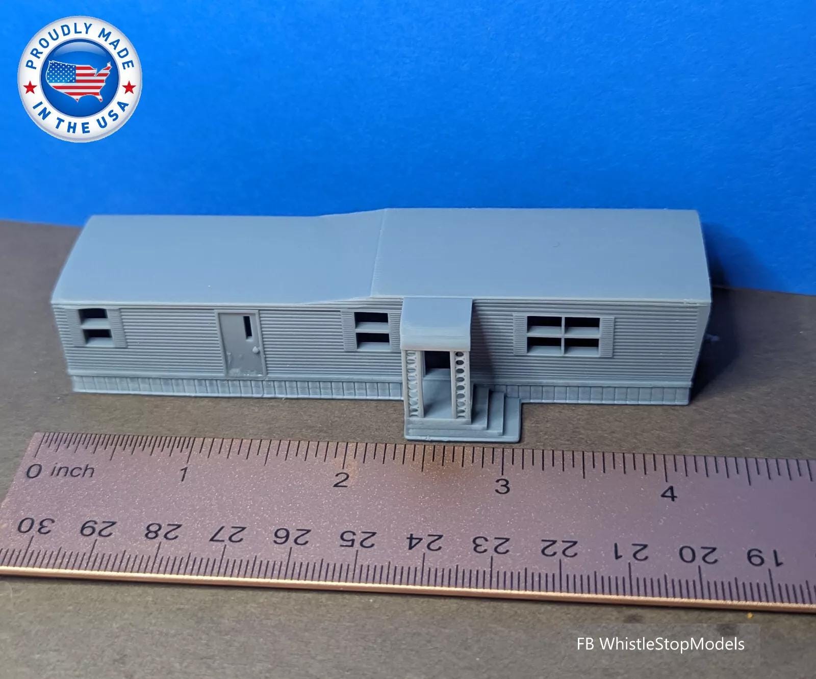 N Scale 1/160 Trailer Home 4 With Decks and Steps | Whistle Stop Models ...