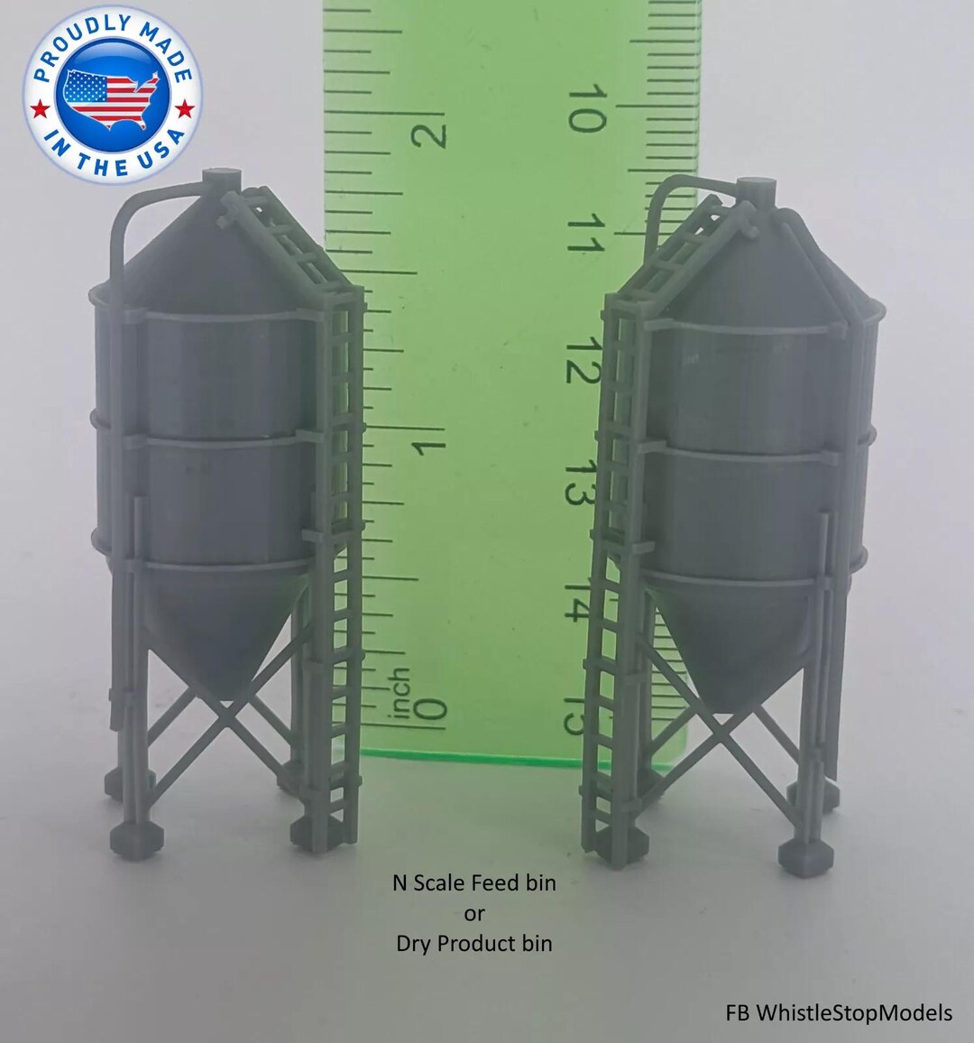 N Scale Set of 2 Feed Bins N8002 - Etsy