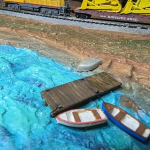 N Scale Boat Dock Set With (10) Boats and (2) Docks - Etsy