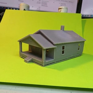 N Scale 1/160 Houses (1) With and (1) Without Handrails Set of 2 ...