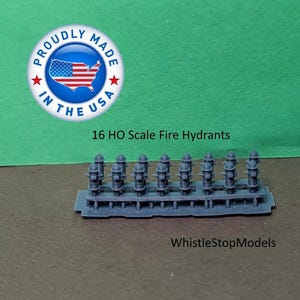 HO Scale Fire Hydrants (16) HO1006 - Etsy