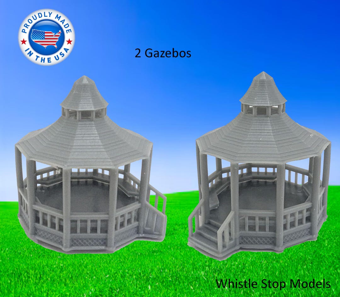 N-scale 2 Gazebos N6009 - Etsy