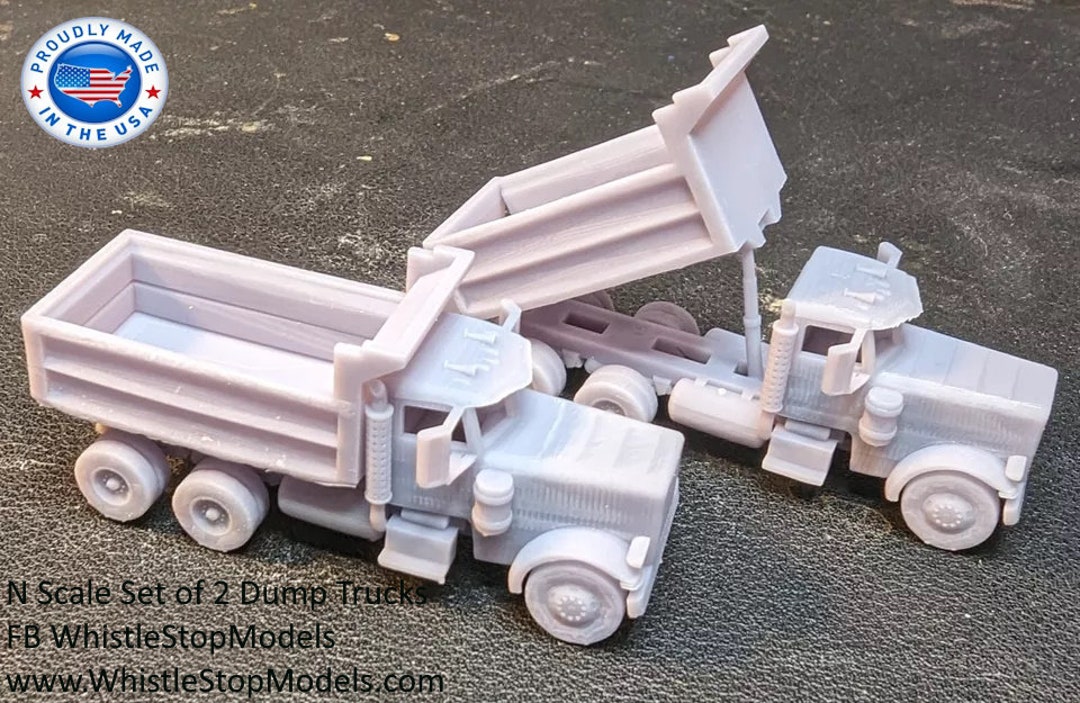 N-scale Dump Truck Set of 2 - Etsy