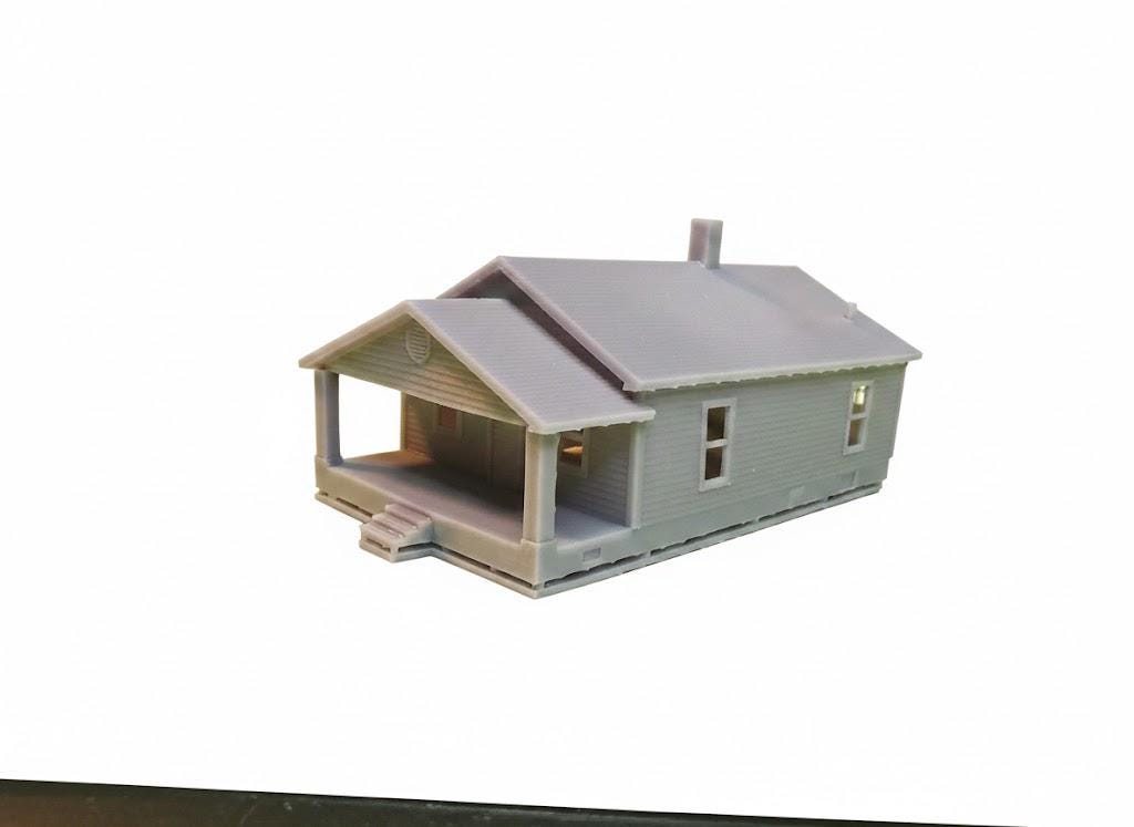 N Scale 1/160 Houses (1) With and (1) Without Handrails Set of 2 ...