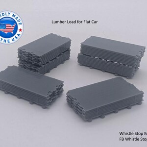 N Scale Saw Mill Lumber Flat Car Load N9003 - Etsy