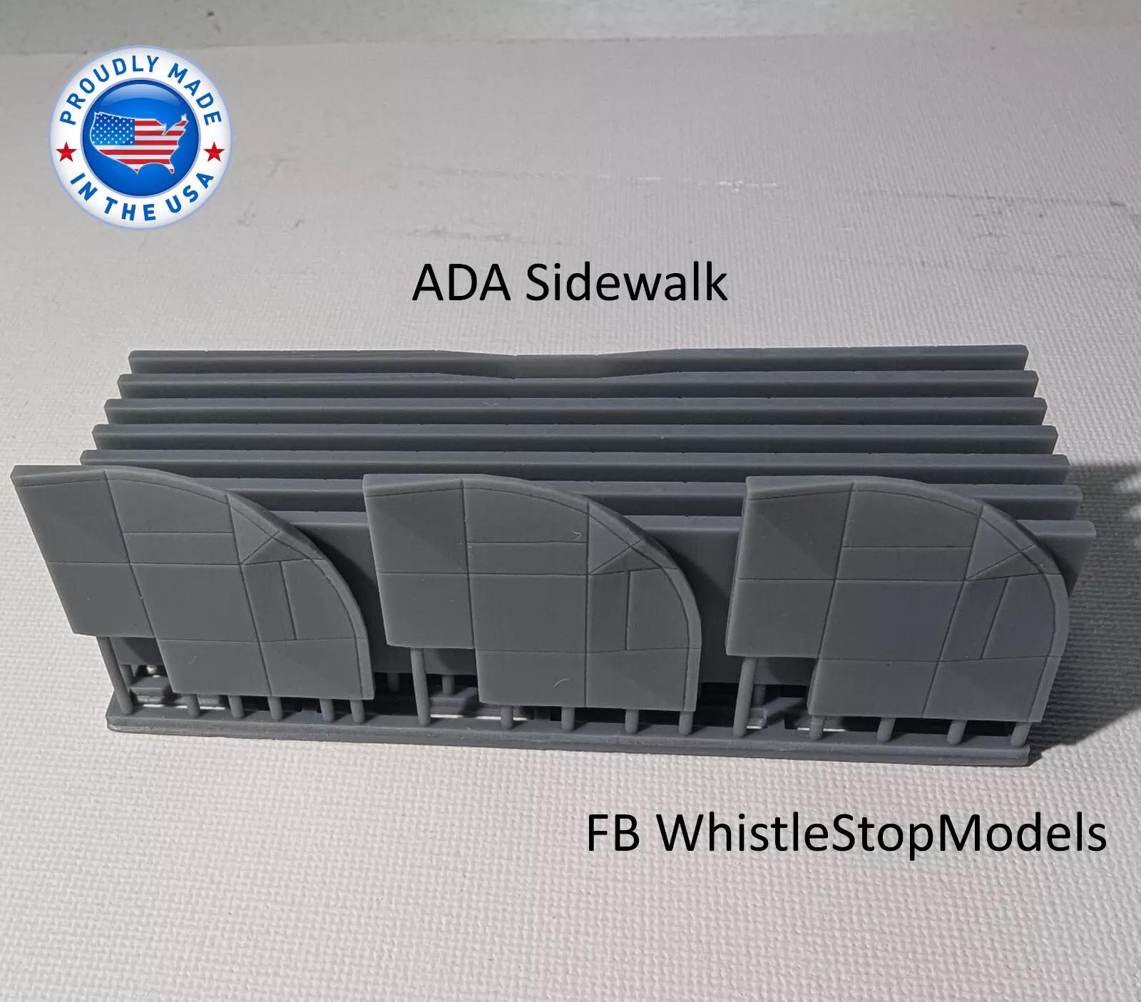 N Scale 1/160 ADA Sidewalk With Wheel Chair Ramps Set of 10 | Whistle ...
