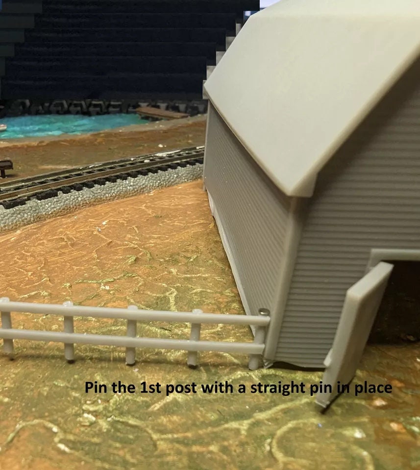 N Scale 1/160 Farm Fence 5 Inches Set of 5 | Whistle Stop Models - Etsy
