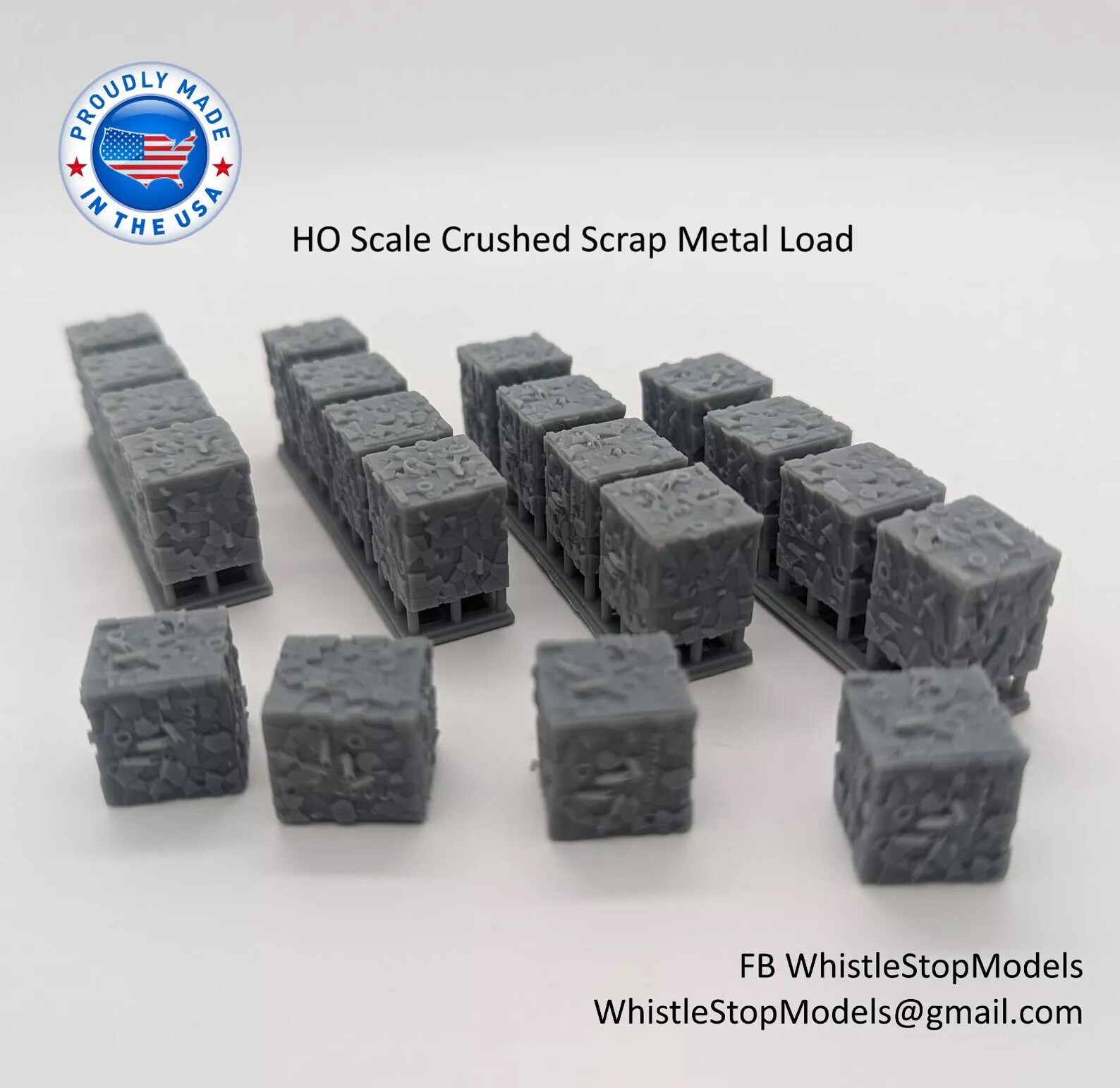 HO Scale Crushed Scrap Cube Load for Flat Car Set of 20 - Etsy