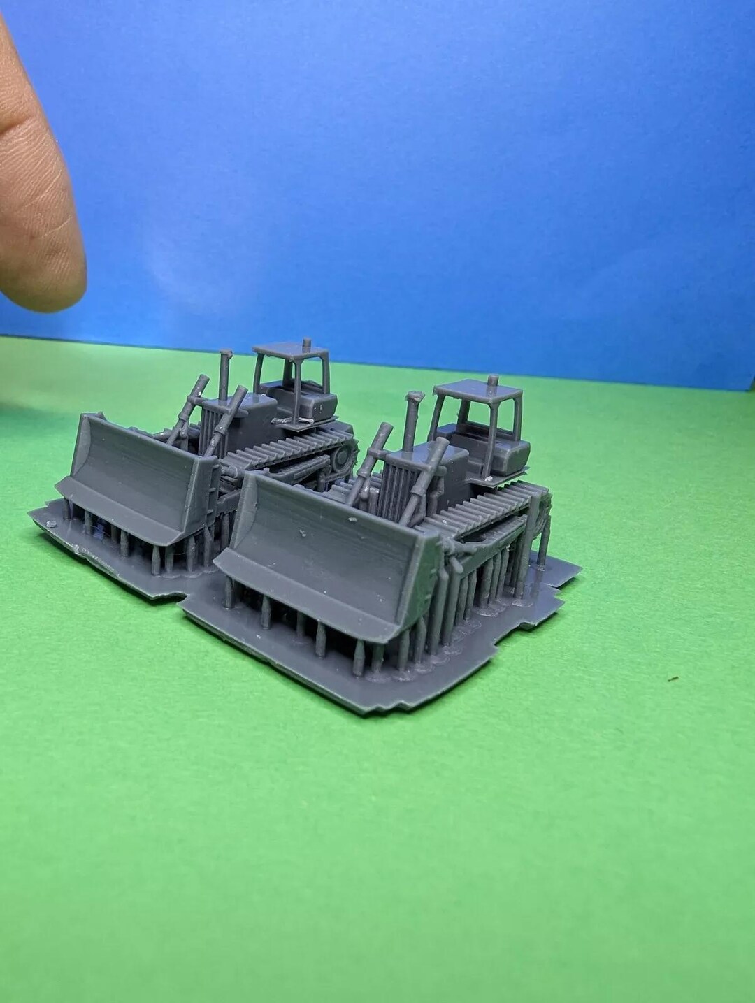 HO Scale Small Dozers Set of 2 - Etsy