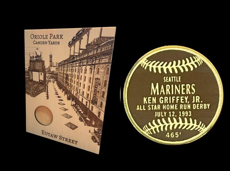 Baltimore Orioles Eutaw Street Home Run Coin - Ken Griffey Jr. 465' - Etsy