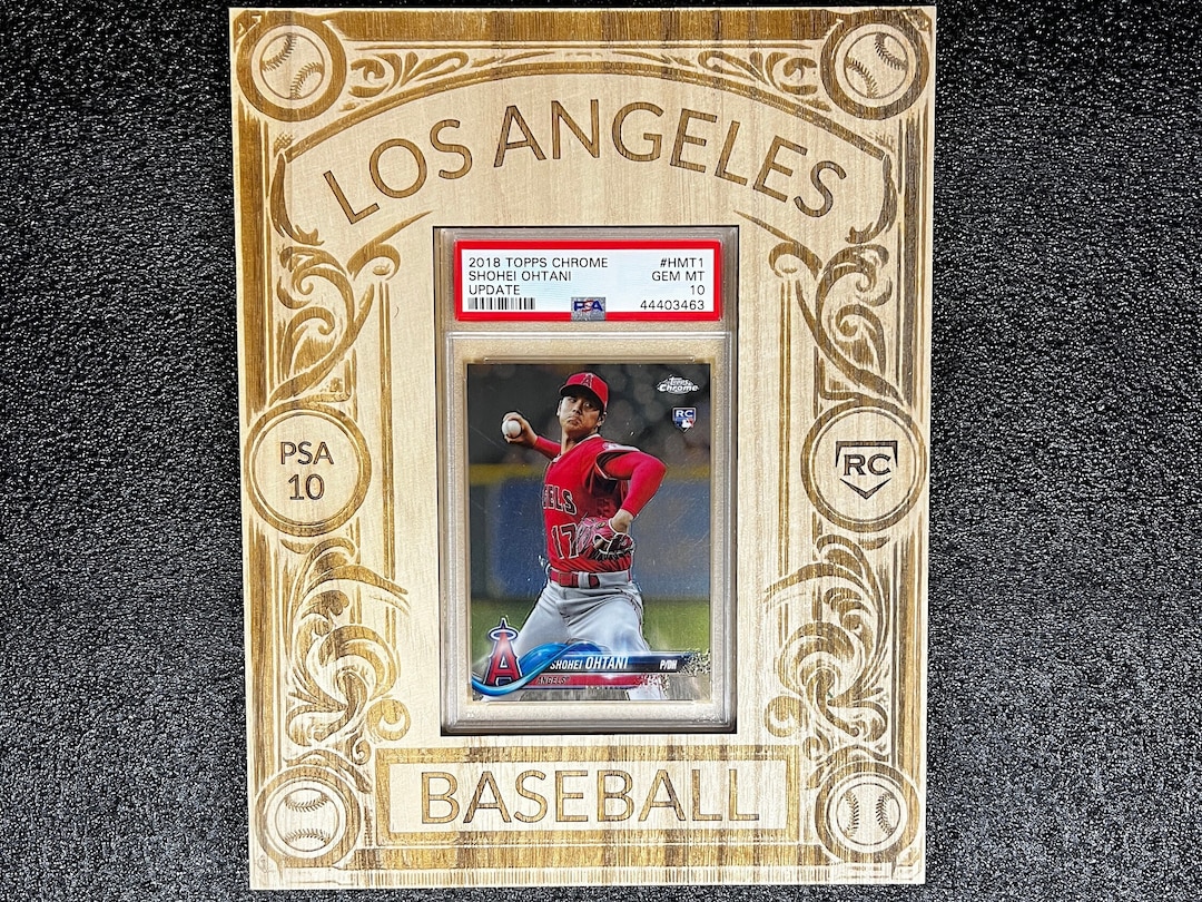 PSA Graded Card Display Los Angeles Baseball custom Etched - Etsy