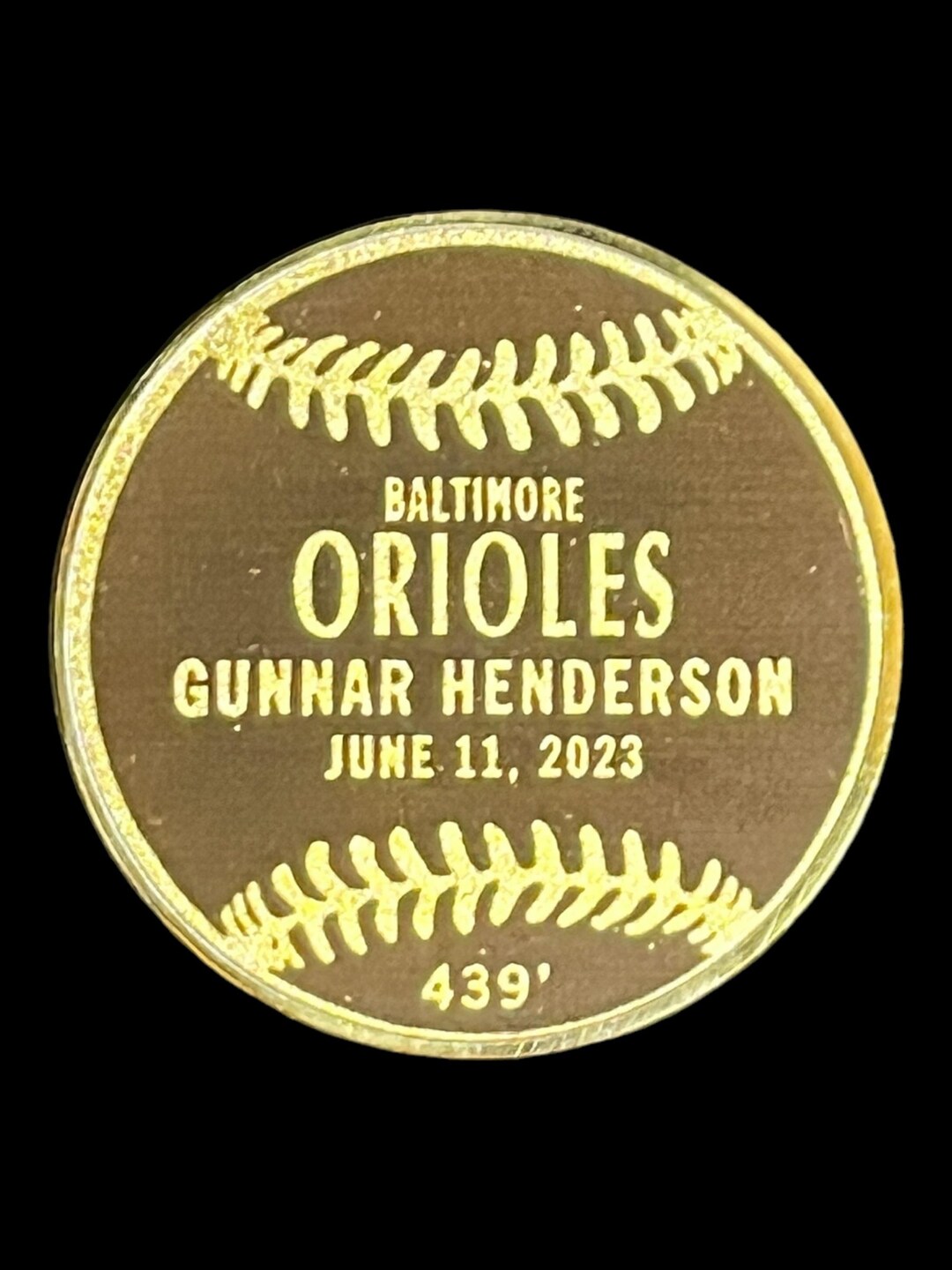 Baltimore Orioles Eutaw Street Home Run Coin - Gunnar Henderson 436' - Etsy