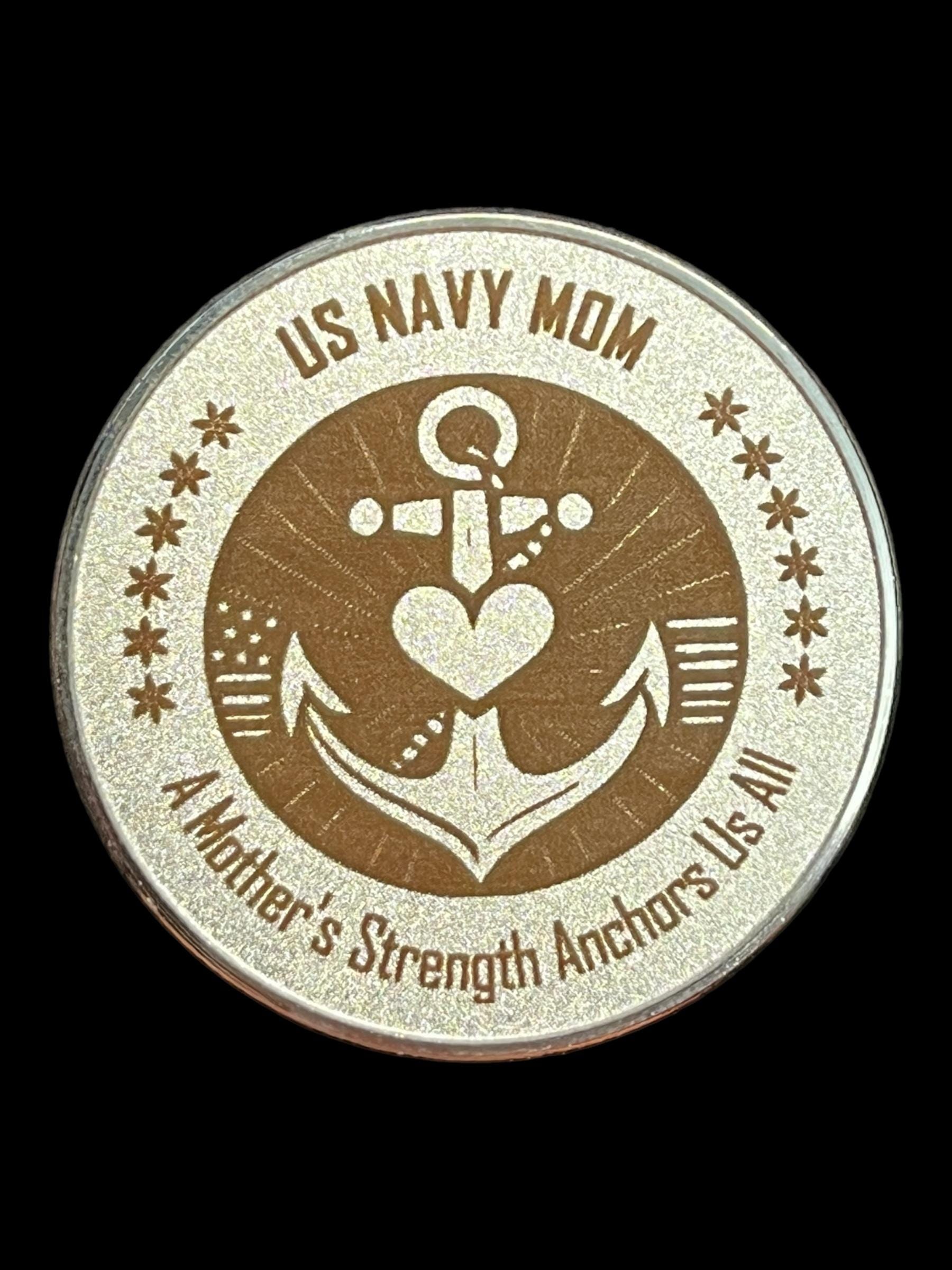 US NAVY Challenge Coin for Mom - Etsy