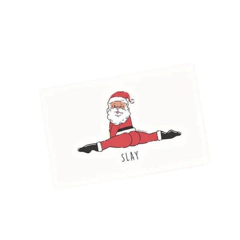 Santa Slay Christmas Card - Etsy Australia