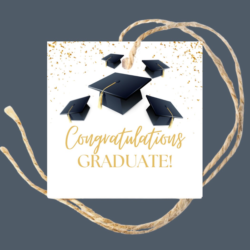 Printable Graduation Gift Tag, Graduation Tag, Class of 2024 Grad Tags ...
