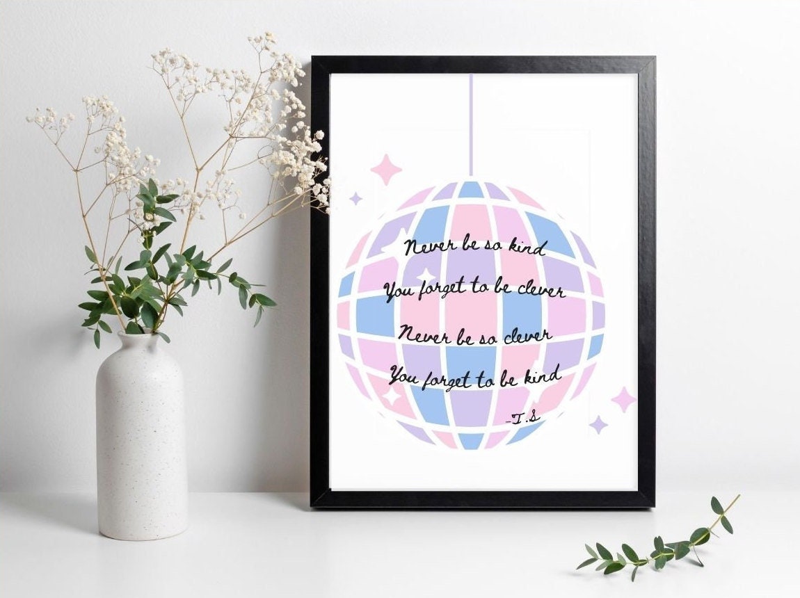 Minimalist Taylor Swift, Digital Download, Aesthetic Home Decor ...