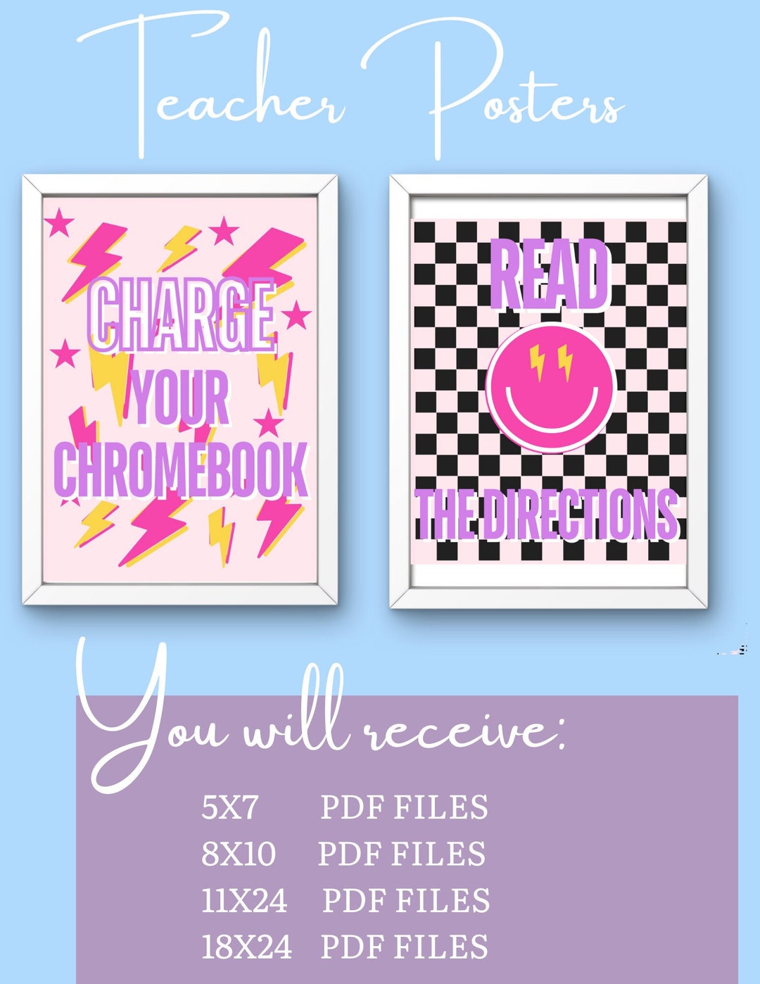 Classroom Decor, Digital Download Classroom Posters, Teacher Posters ...