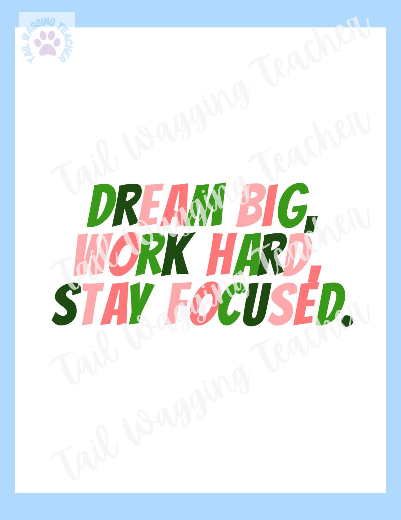 Motivational Classroom Poster, Dream Big, Future Can Be, Classroom ...