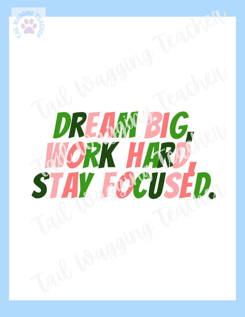 Motivational Classroom Poster, Dream Big, Future Can Be, Classroom ...